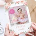 Blush Pink Floral First Year Photos, EDITABLE TEMPLATE, 1st First ...