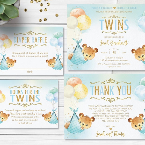 Diaper Raffle for Twin Boys - Etsy