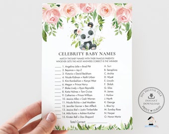 Panda Baby Shower Game - Etsy