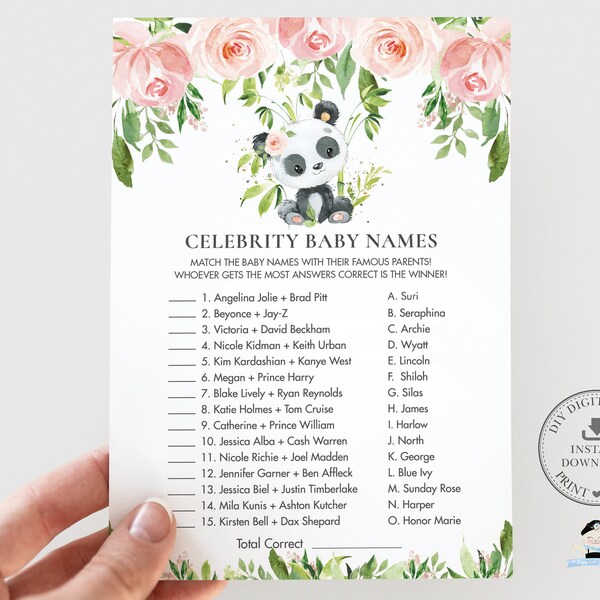 Diy Panda Party Game - Etsy