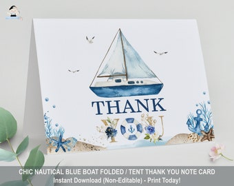 Thank You Boat Card - Etsy