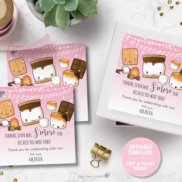 Smore Thank You Tags - Etsy