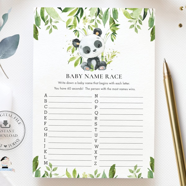 Diy Panda Party Game - Etsy