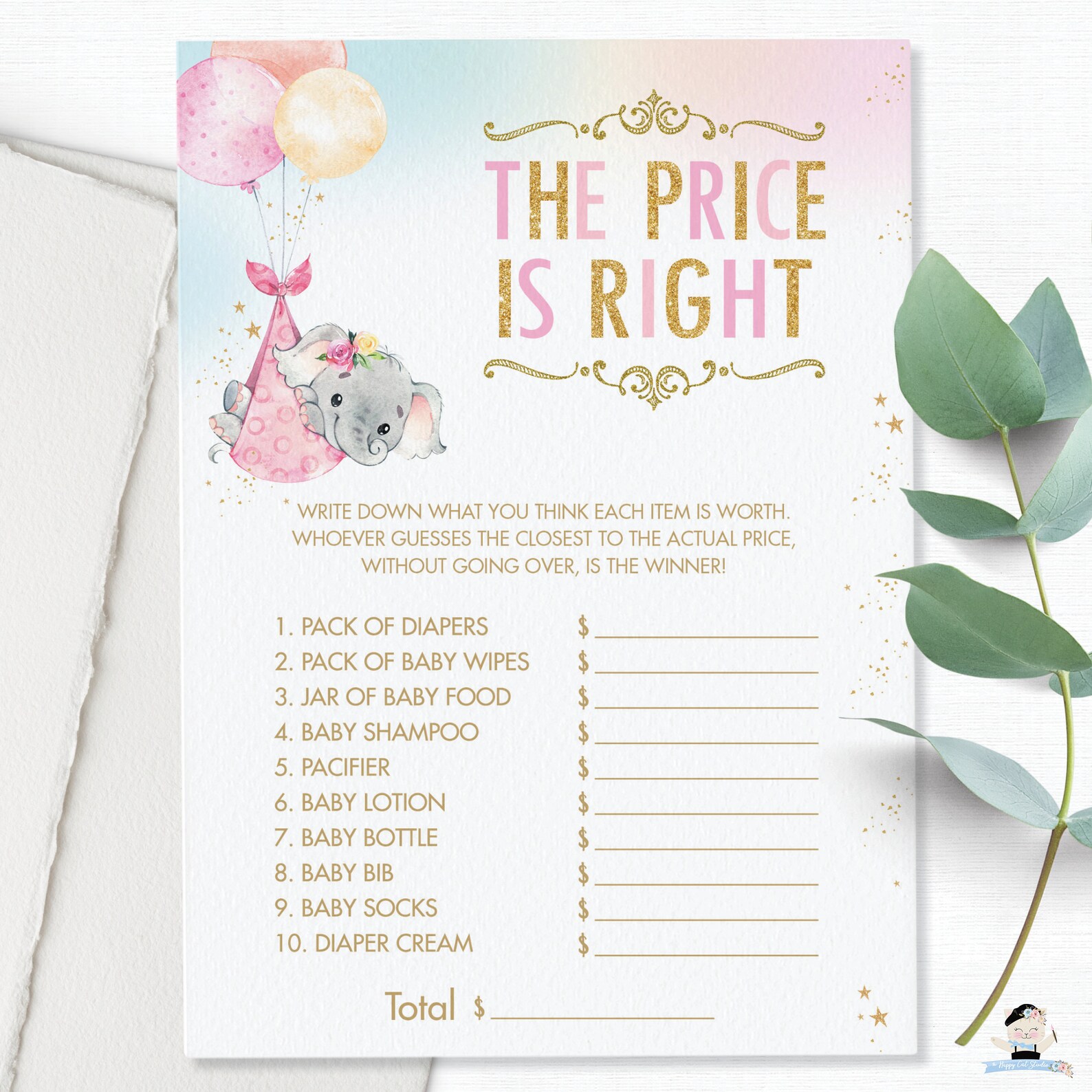 Fun the Price is Right Game INSTANT DOWNLOAD Whimsical | Etsy