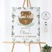 Noah's Ark Welcome Sign, EDITABLE TEMPLATE, Chic Greenery Noahs Ark ...