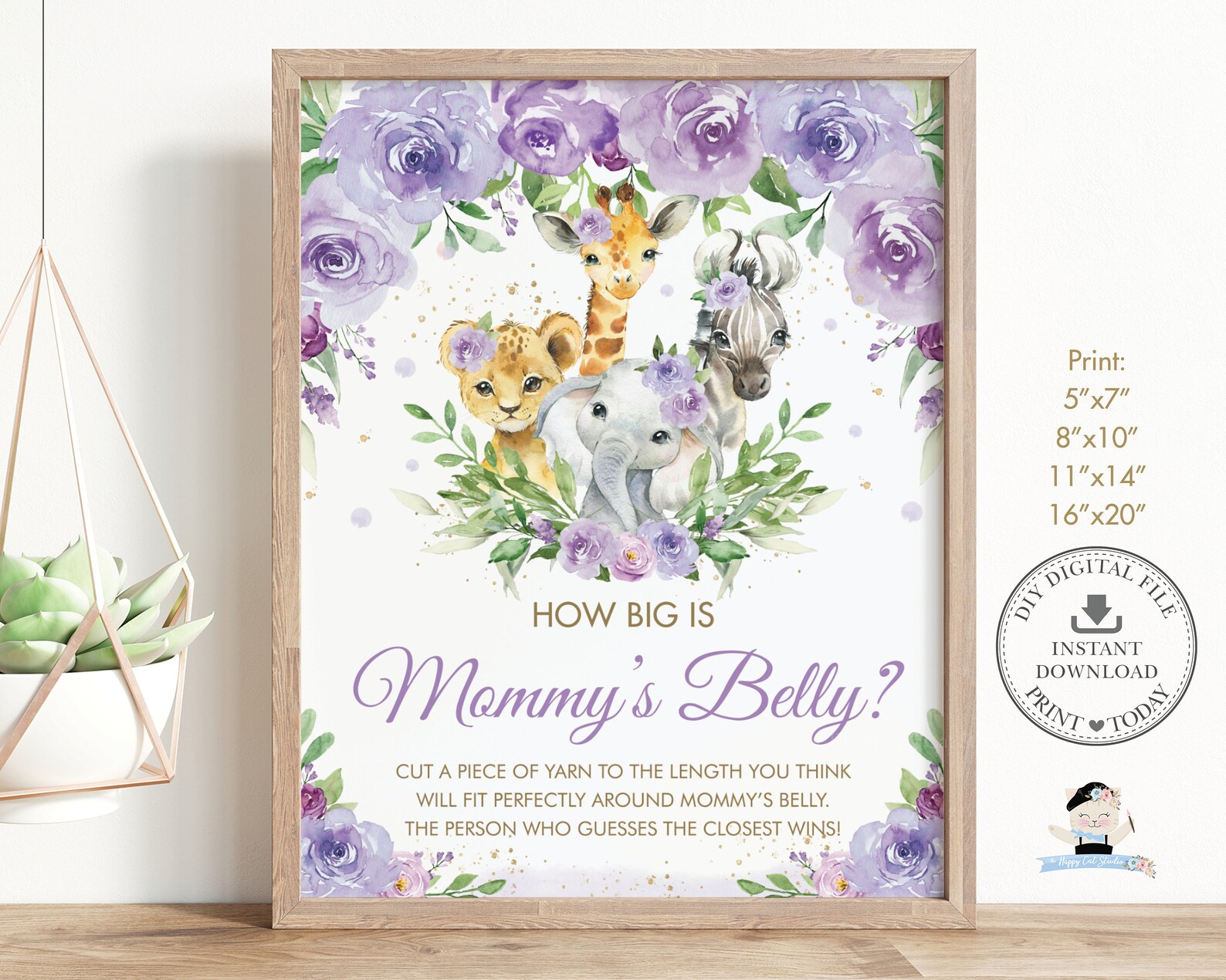 How Big is Mommy's Belly Sign Card INSTANT DOWNLOAD | Etsy