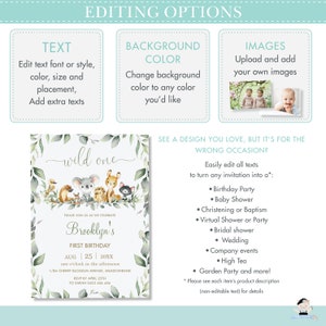 Australian Animals Greenery Welcome Sign, EDITABLE TEMPLATE, INSTANT ...