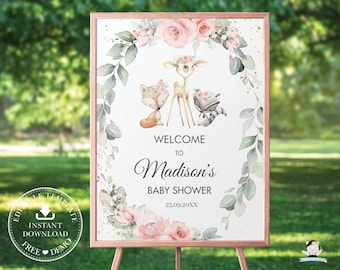 Australian Animals Welcome Sign EDITABLE TEMPLATE Diy | Etsy