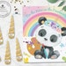 Pin the Horn on the Pandacorn Game, Cute Rainbow Panda Fun Art Paint ...