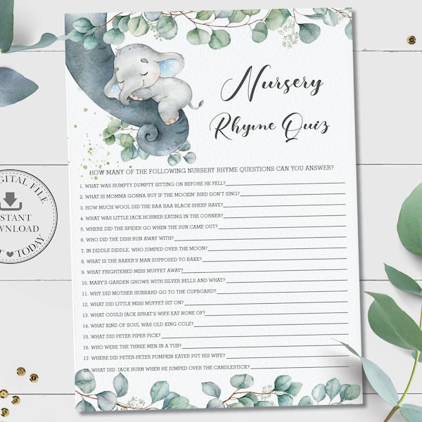 Nursery Elephant - Etsy