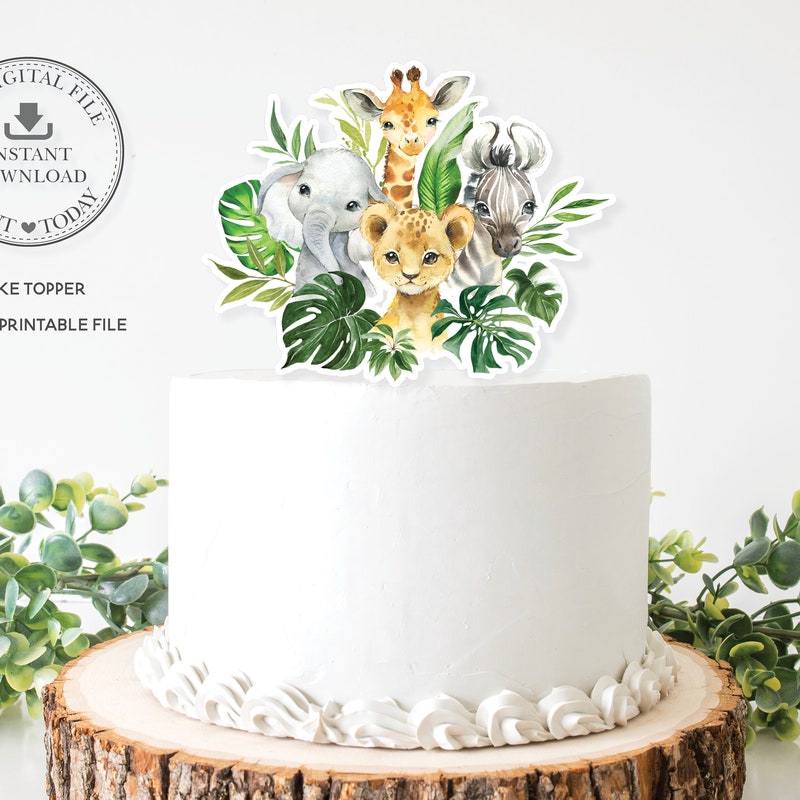 Jungle Cake Topper - Etsy