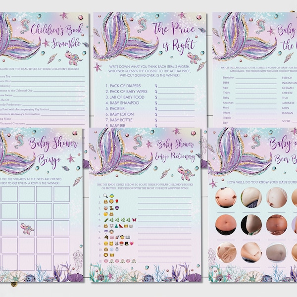 Mermaid Baby Shower - Etsy