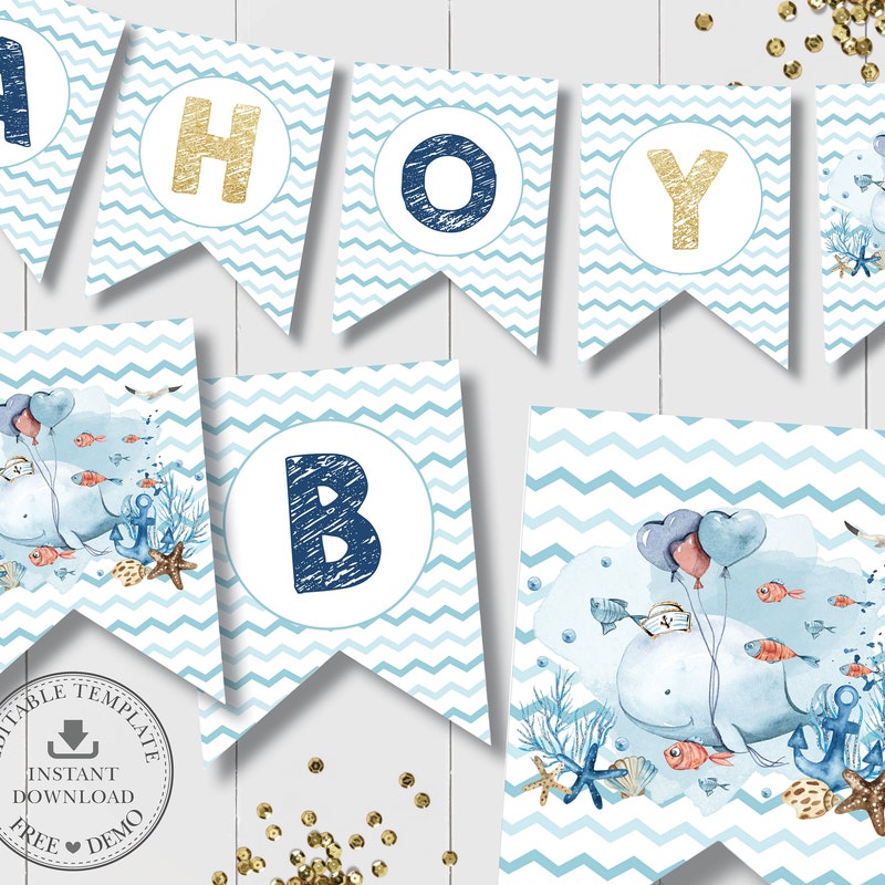 Chevron Baby Banner - Etsy