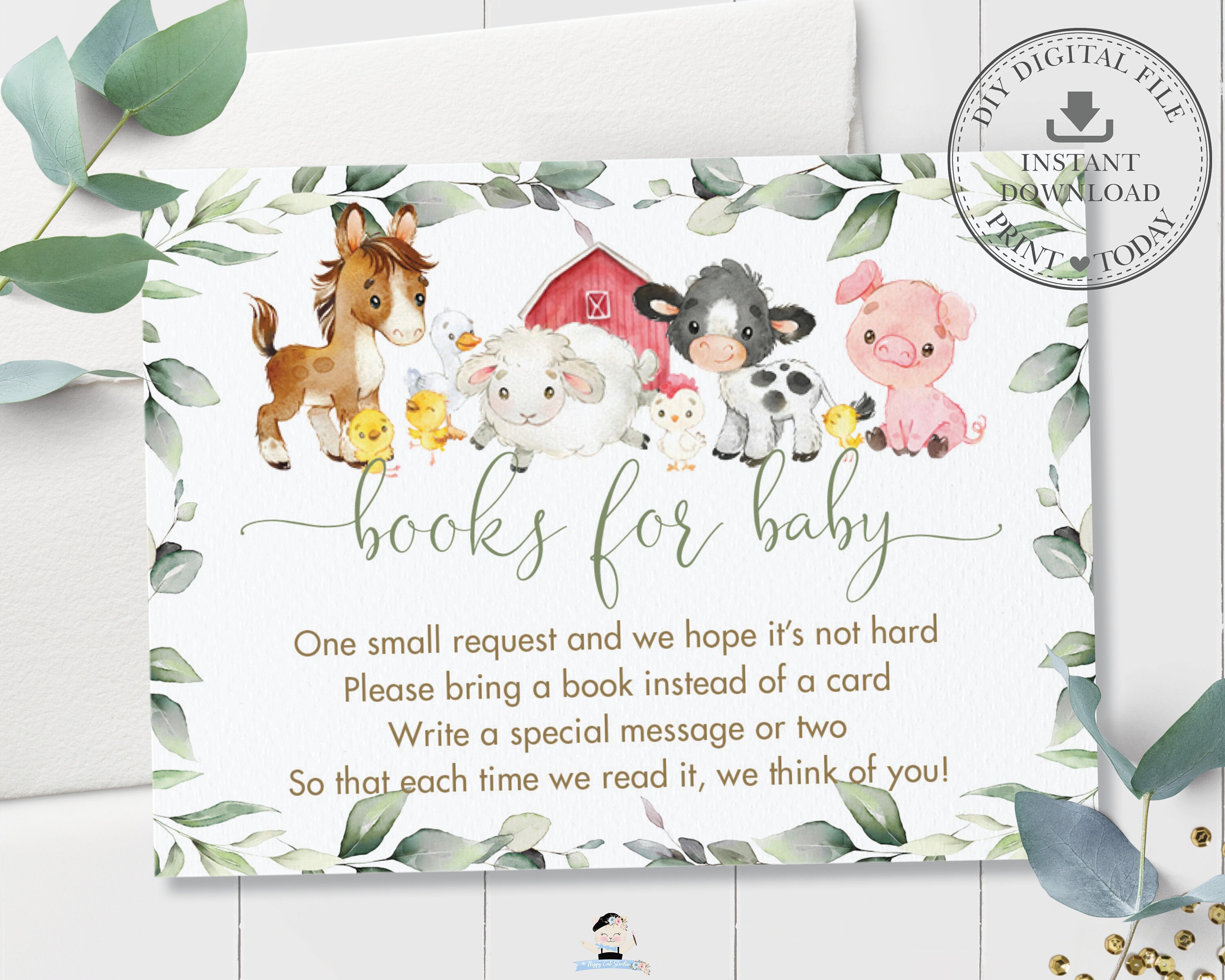 Farm Animals Reading Books