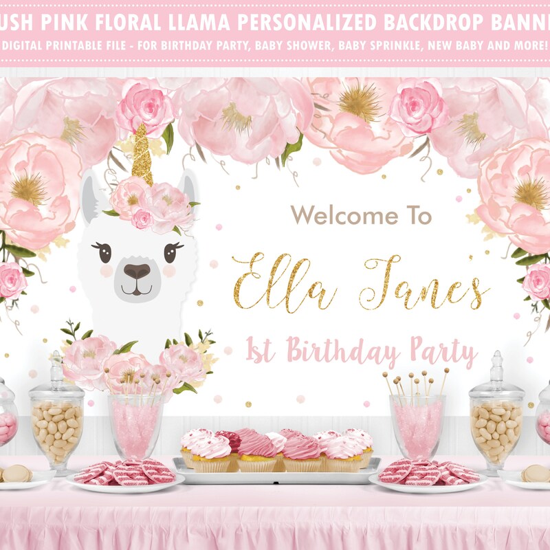 Llama Banner - Etsy