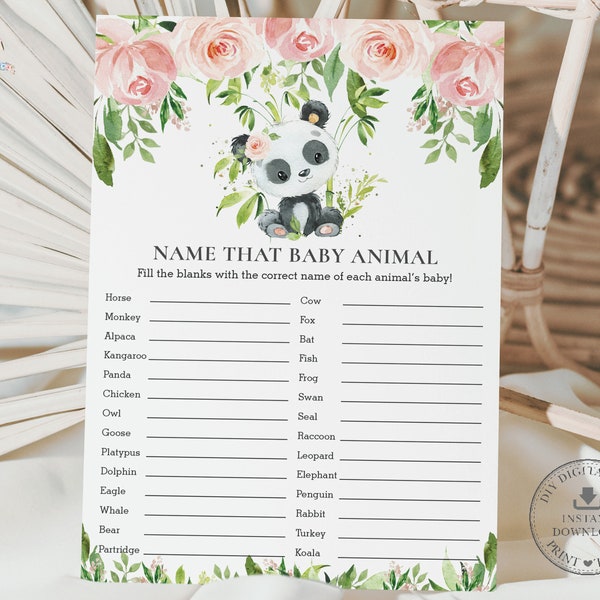 Diy Panda Party Game - Etsy