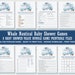 Nautical Whale Baby Shower Game Bundle INSTANT DOWNLOAD Bingo Advice ...