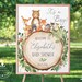 Woodland Animals Welcome Sign, EDITABLE TEMPLATE, Diy Forest Woods Baby ...