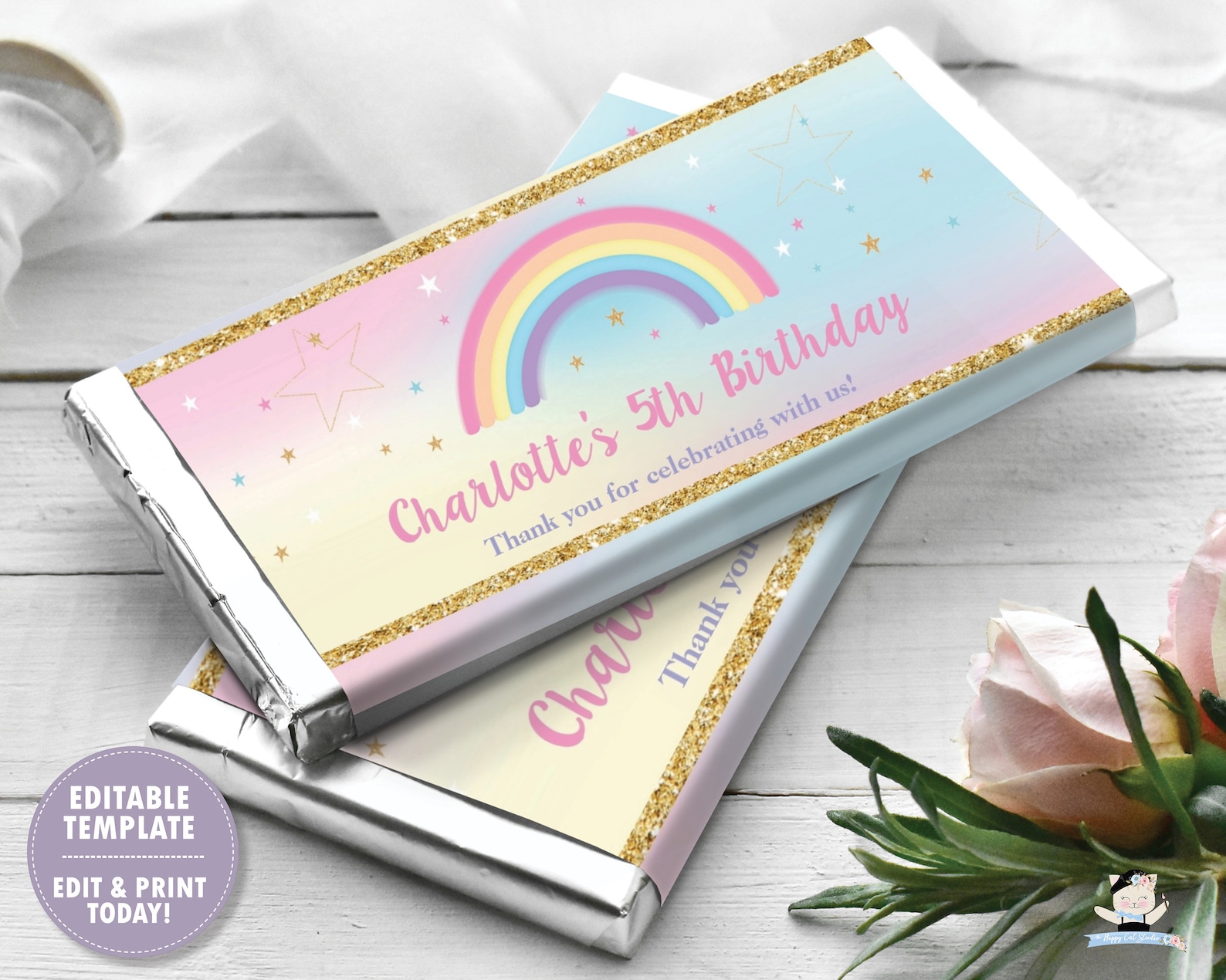 Rainbow Chocolate Bar Wrapper, Candy Bar Aldi Hershey's, Baby Shower ...