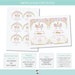 EDITABLE TEMPLATE Unicorn 3" Circle Label, Pink Floral Cute Thank You ...