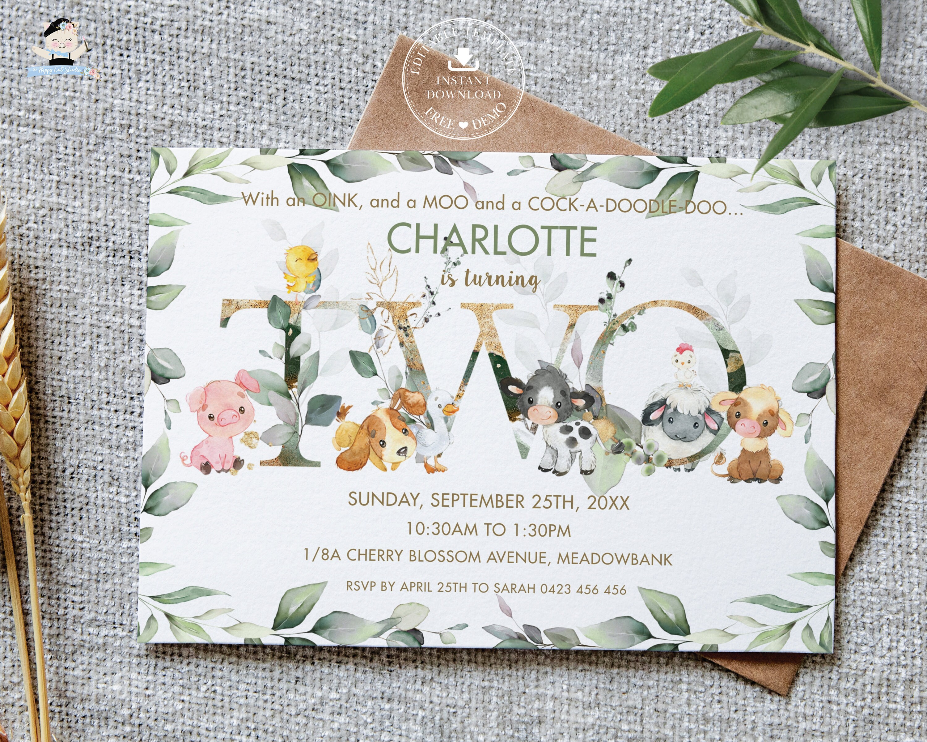 Invitations Paper & Party Supplies Invitations & Announcements Editable ...