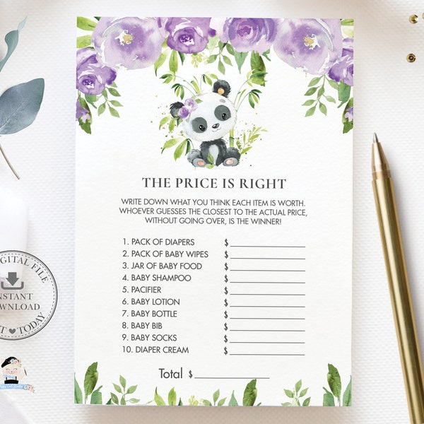 Diy Panda Party Game - Etsy