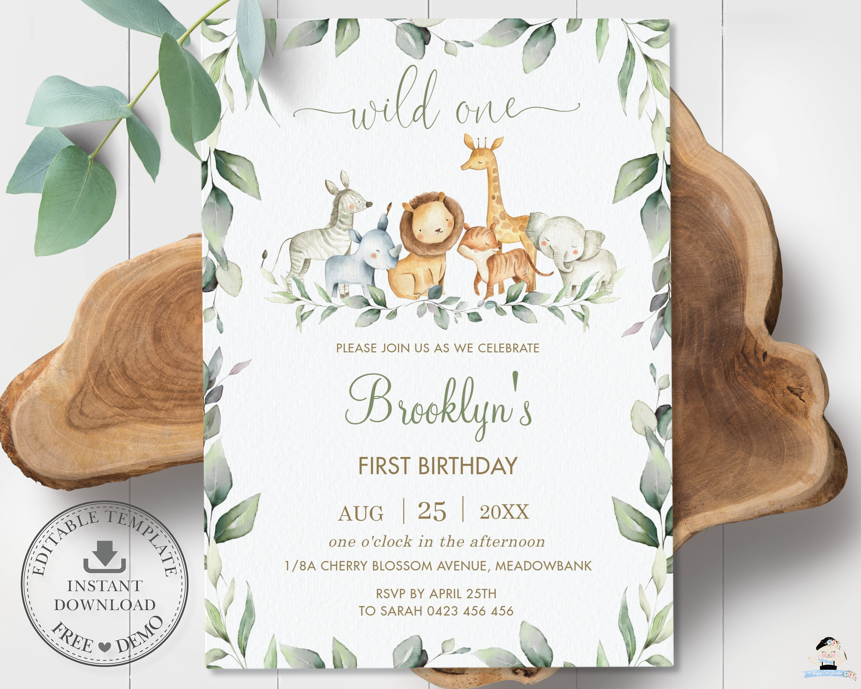Free Jungle Invitation Template