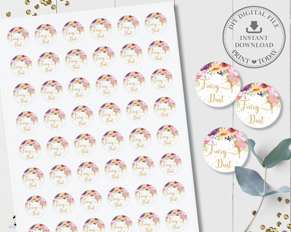 Fairy Dust Label Printable