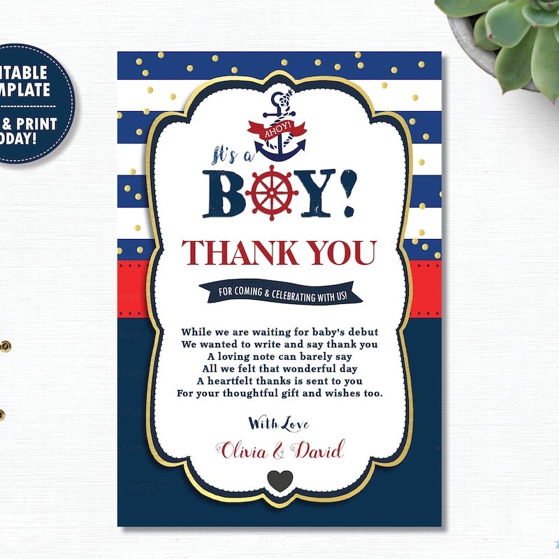 Nautical Thank You - Etsy