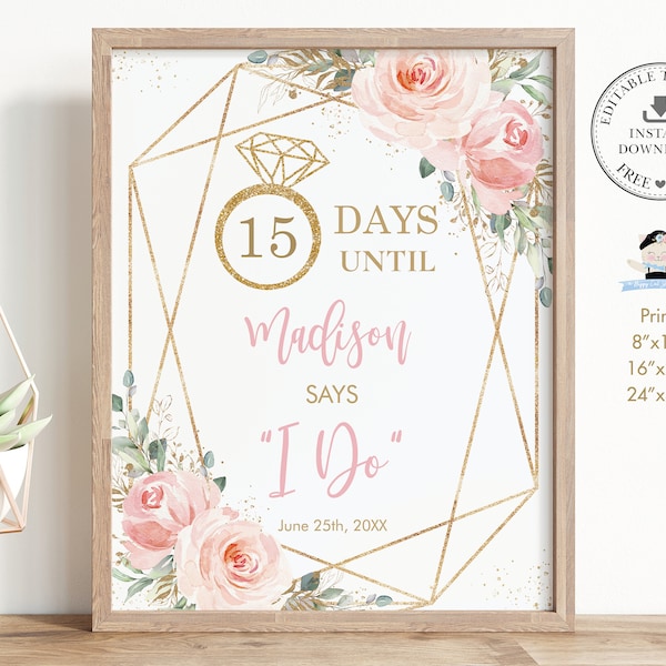 Wedding Countdown - Etsy