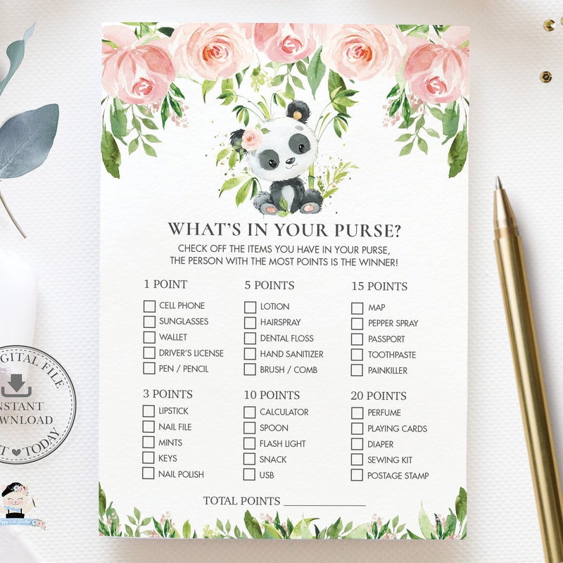 Diy Panda Party Game - Etsy