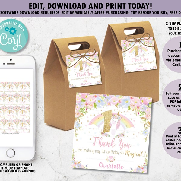 Unicorn Party Bags - Etsy