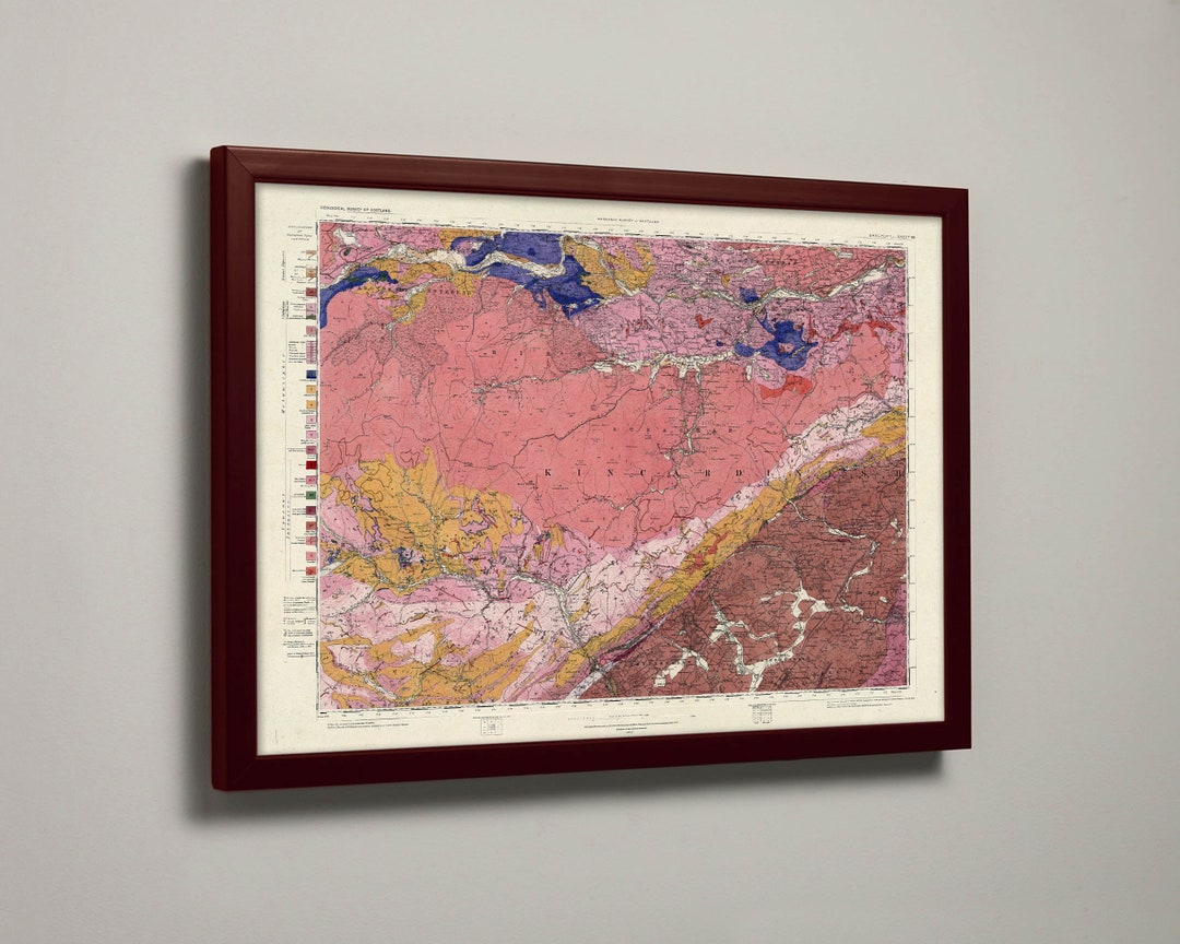 Old Banchory Geological Map Banchory,inchmarlo,raemoir,strachan,hirn ...