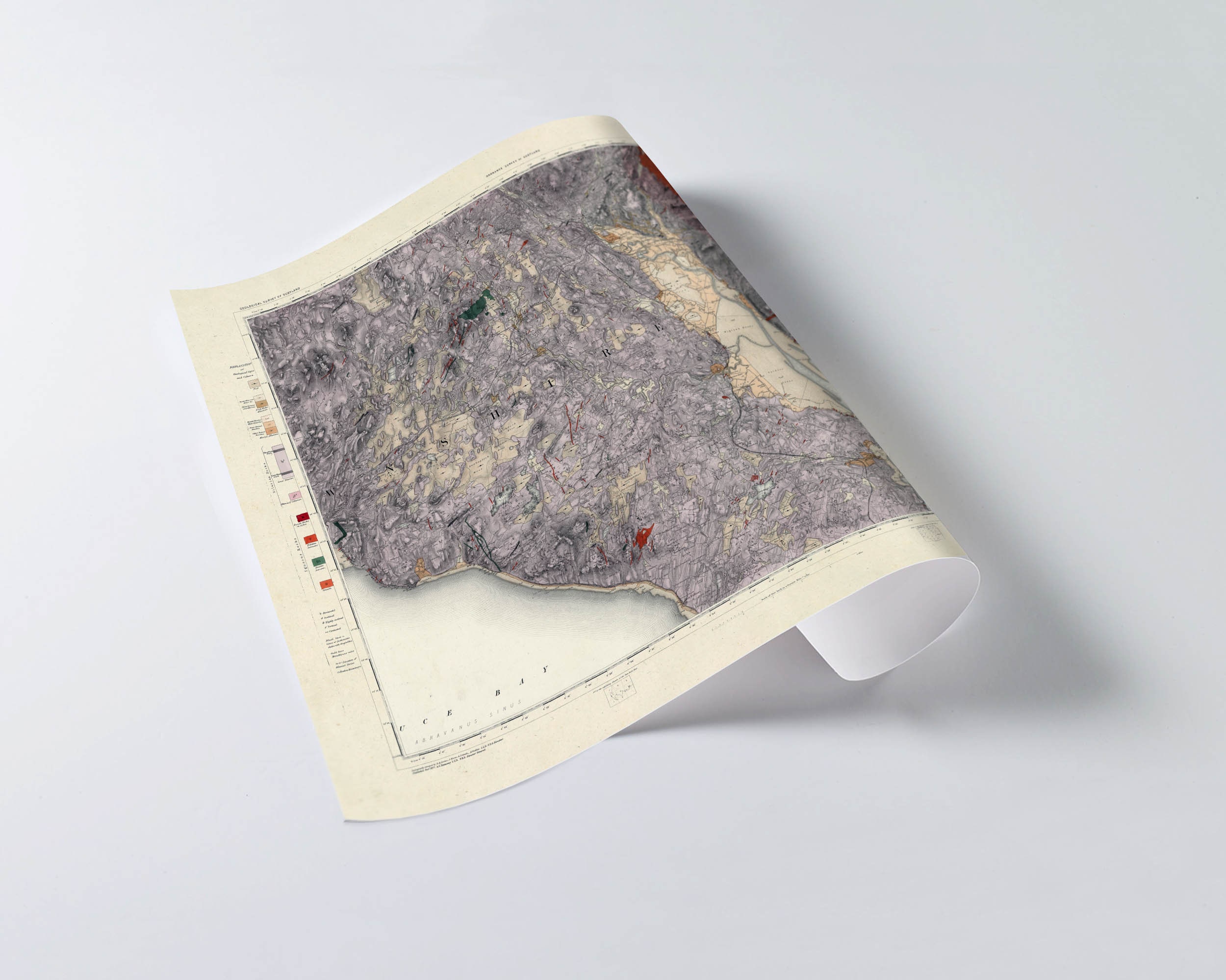 Old Wigtown Geological Map Wigton,wigtown,carslaer,carslae,bladnoch ...