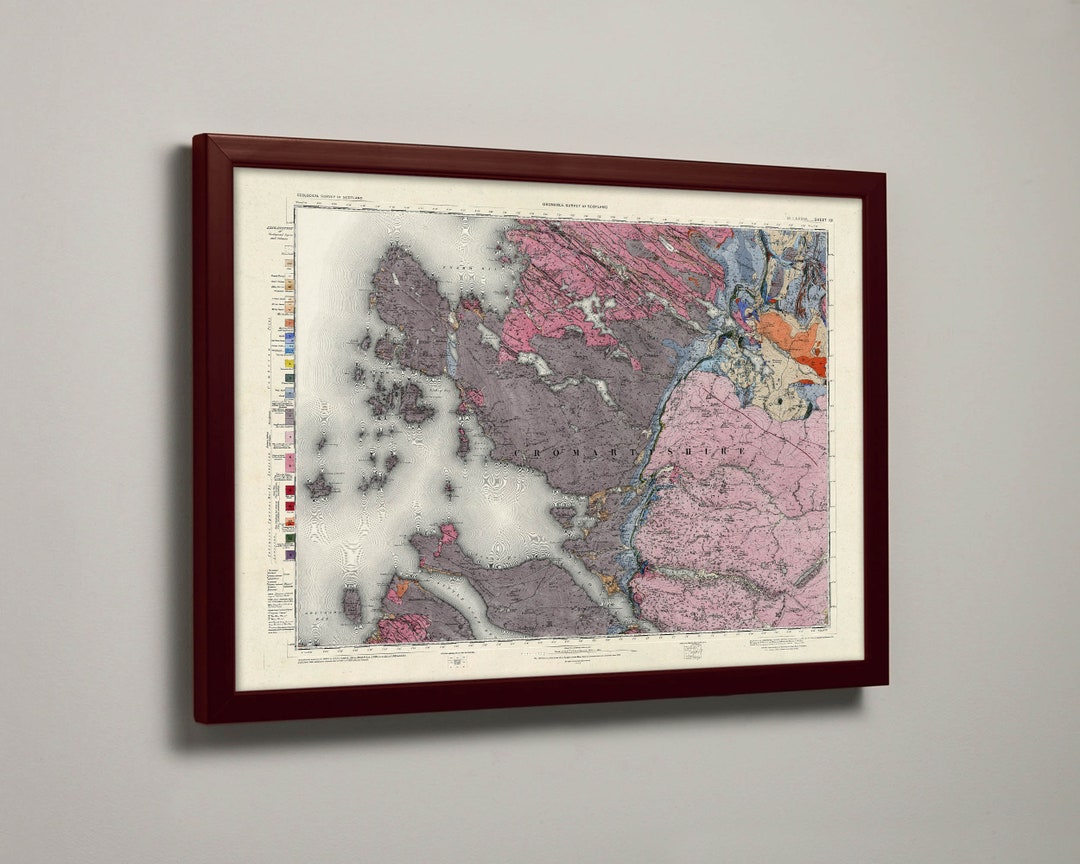 Old Ullapool Geological Map Ullapool,aultnaharrie,ardmuir,ardmair ...