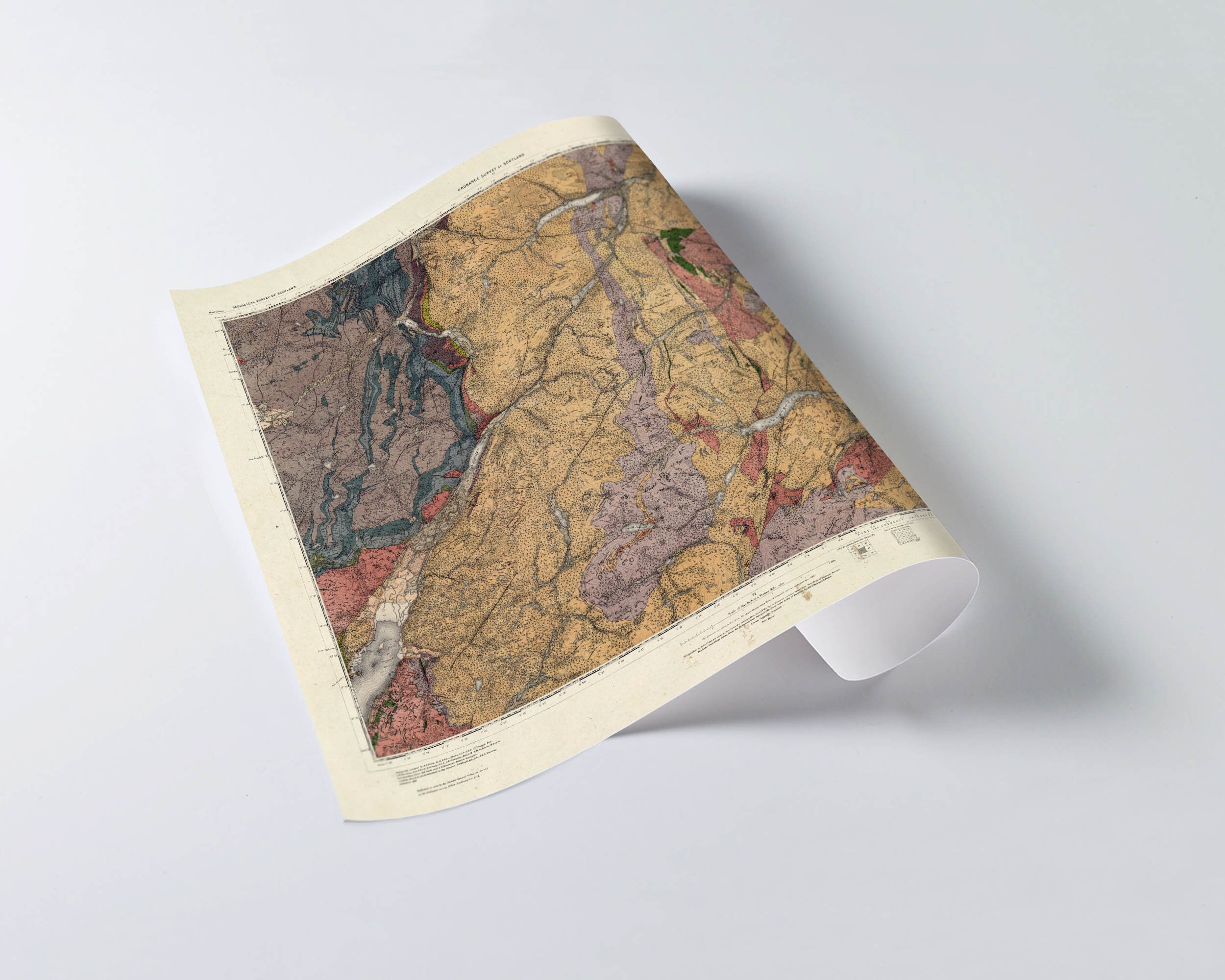 Old Lochcarron Geological Map Jean Town,lochcarron,achentee,achintee ...