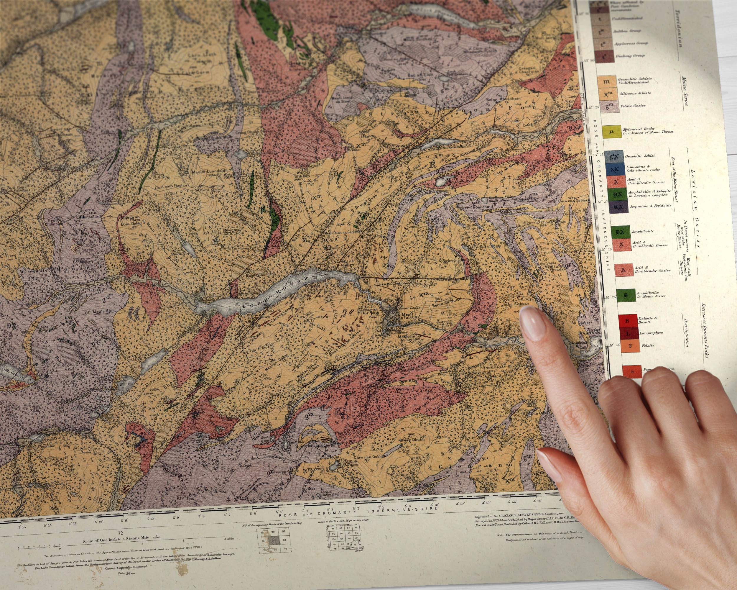 Old Lochcarron Geological Map Jean Town,lochcarron,achentee,achintee ...