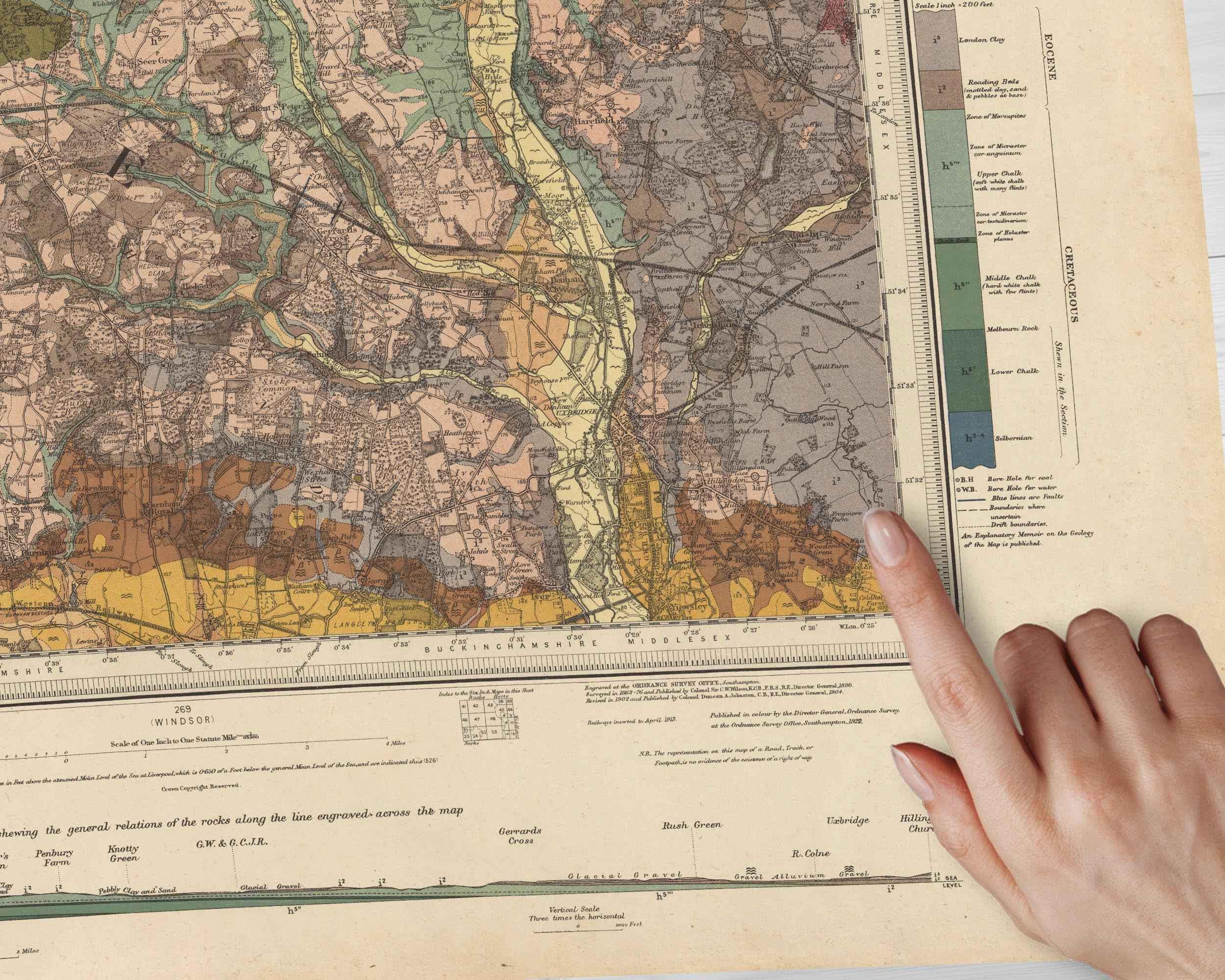 Map of Beaconsfield } old Geological Chart - Etsy Australia