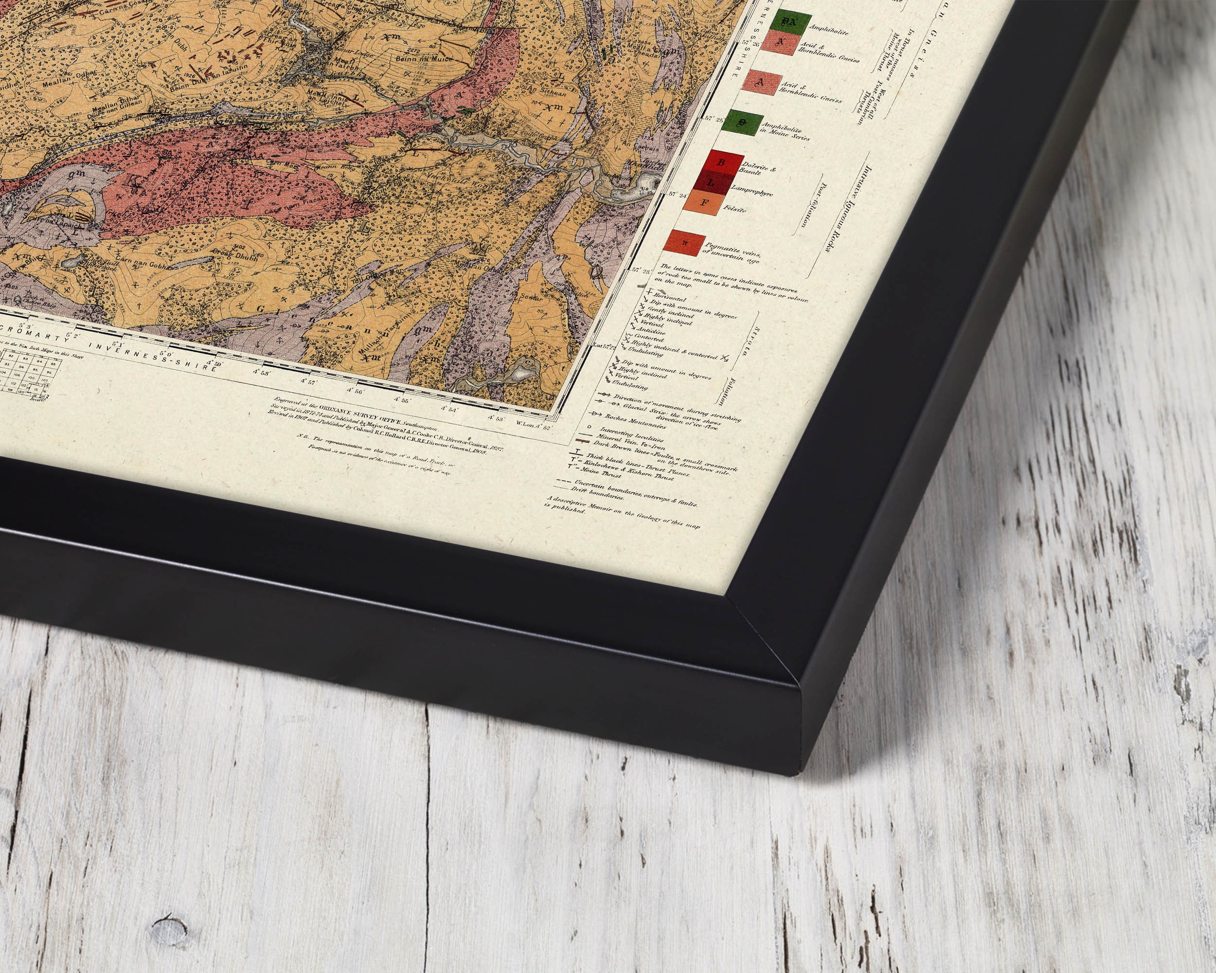 Old Lochcarron Geological Map Jean Town,lochcarron,achentee,achintee ...