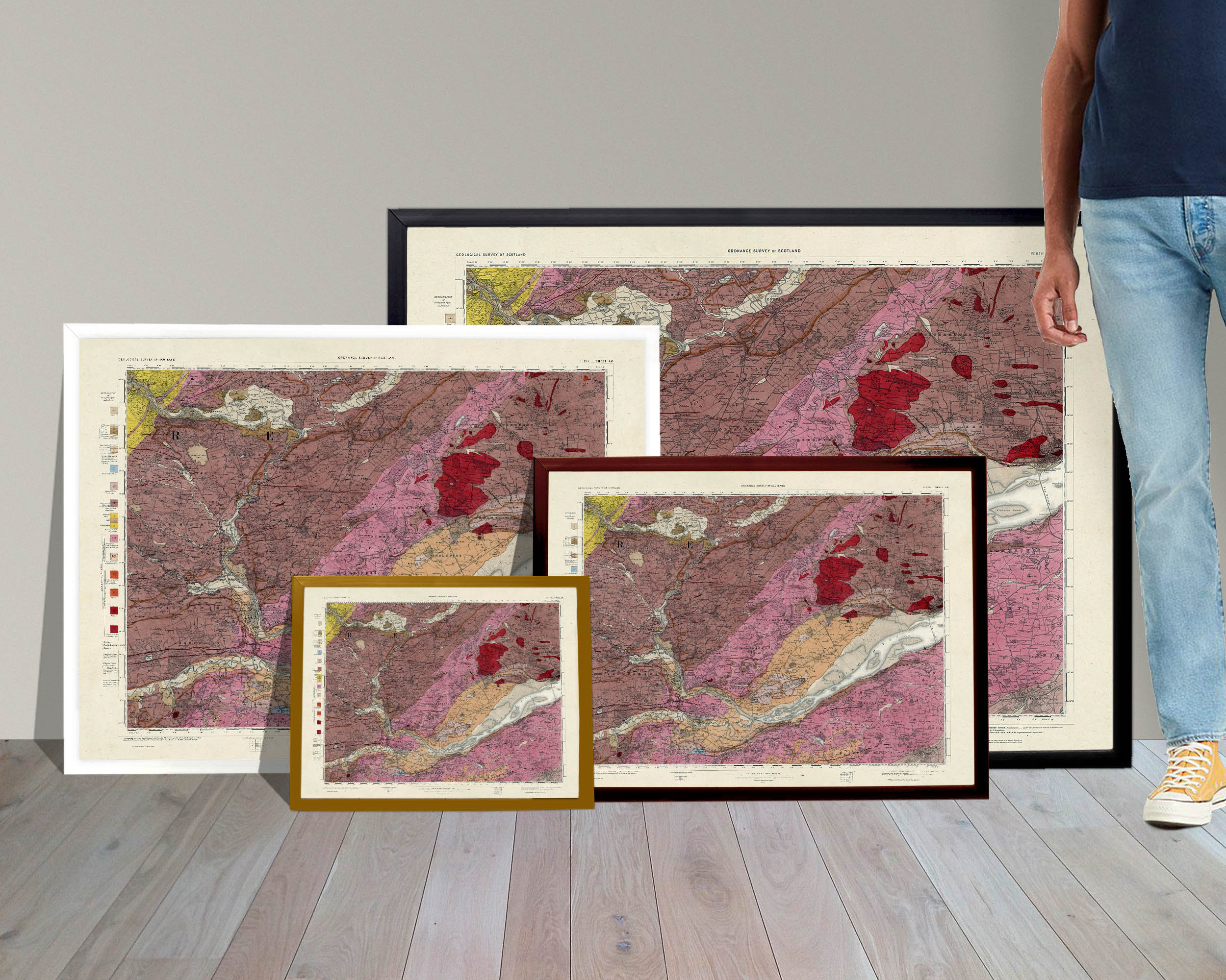 Old Perth Geological Map Perth,new Scone,kinfauns,luncarty,tayside ...