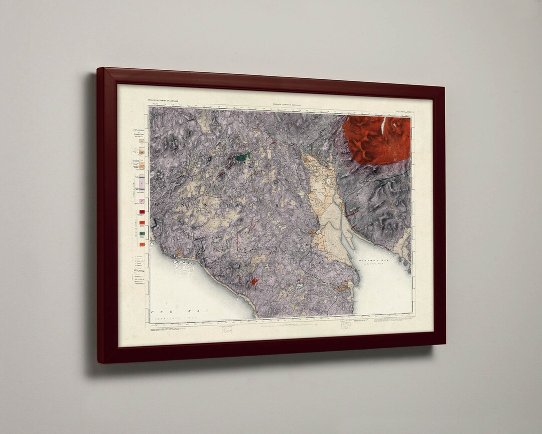 Old Wigtown Geological Map Wigton,wigtown,carslaer,carslae,bladnoch ...