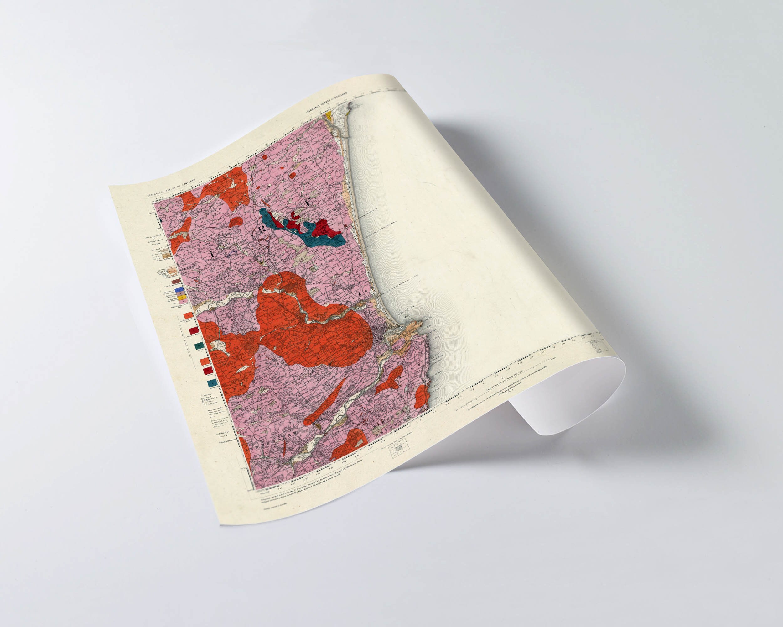 Old Aberdeen Geological Map Aberdeen,torrey,torry,old Aberdeen,redmoss ...