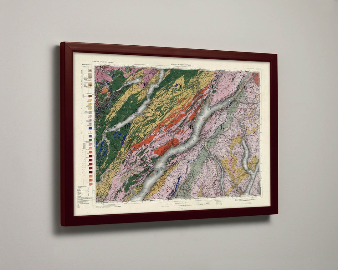 Inveraray Old Geological Map | inveraray, Saint Catherines, Auchnangoul ...