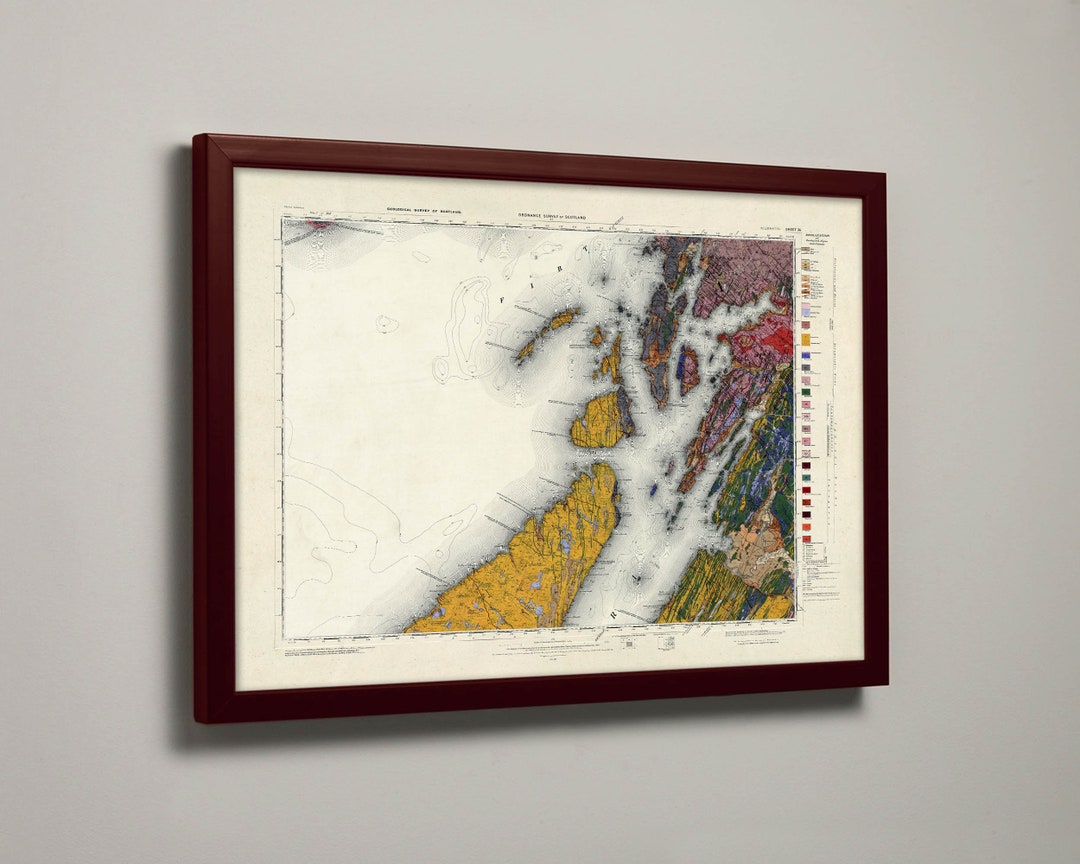 Kilmartin Old Geological Map | kilmartin, Carnassarie, Poltalloch - Etsy