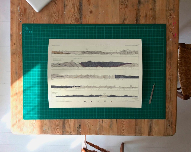 Map of the Suspension Bridge, Menai Straits, Across Y Glyder-fawr, Moel ...