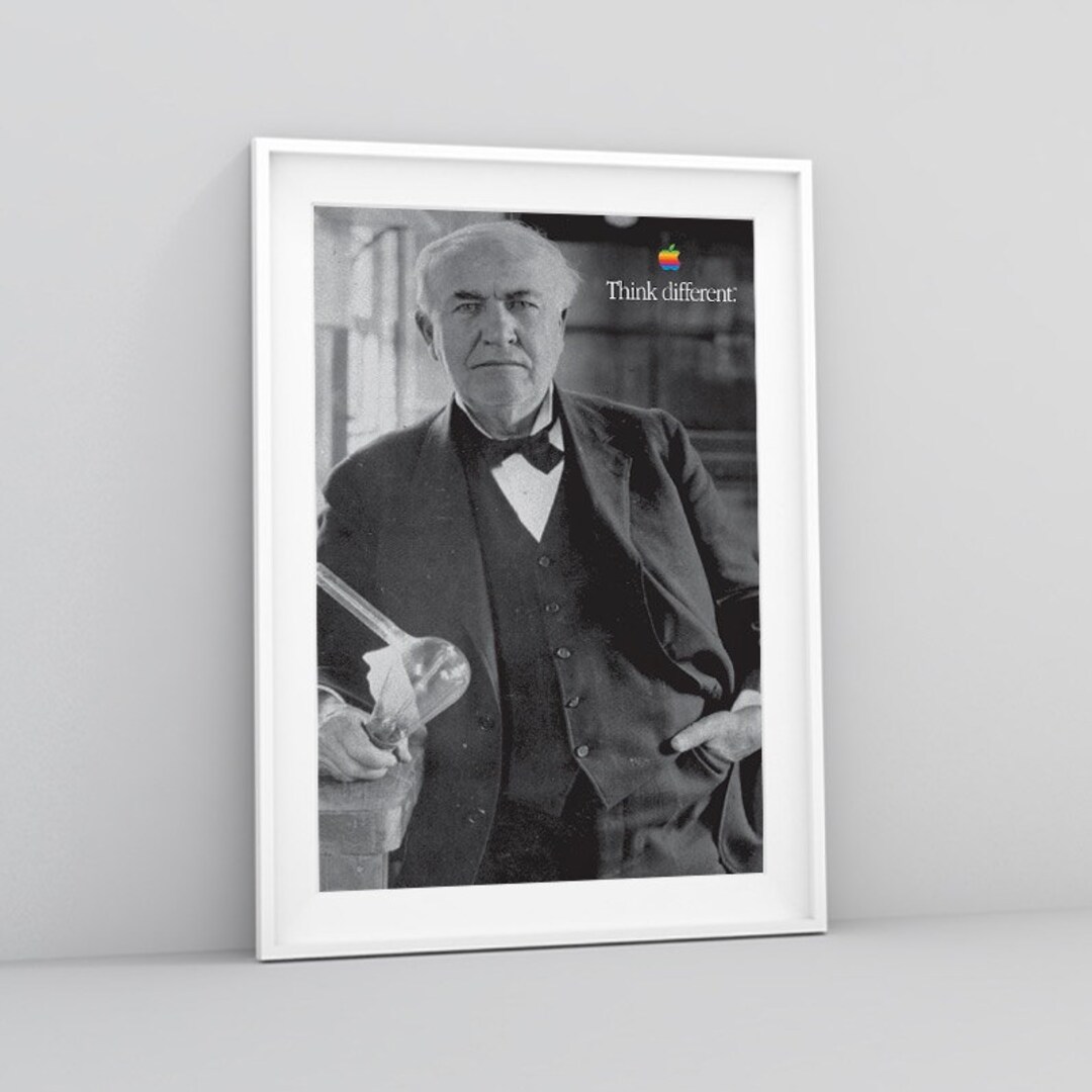 Thomas Edison Think Different Advert Print Huge Archival - Etsy