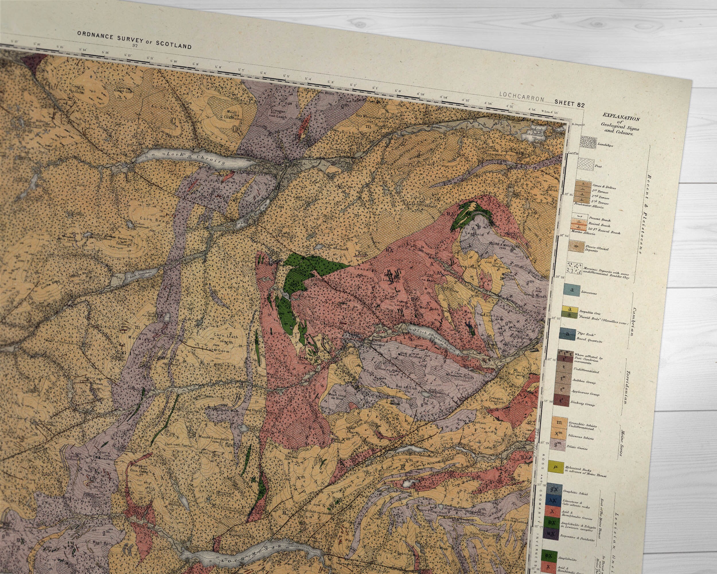 Old Lochcarron Geological Map Jean Town,lochcarron,achentee,achintee ...