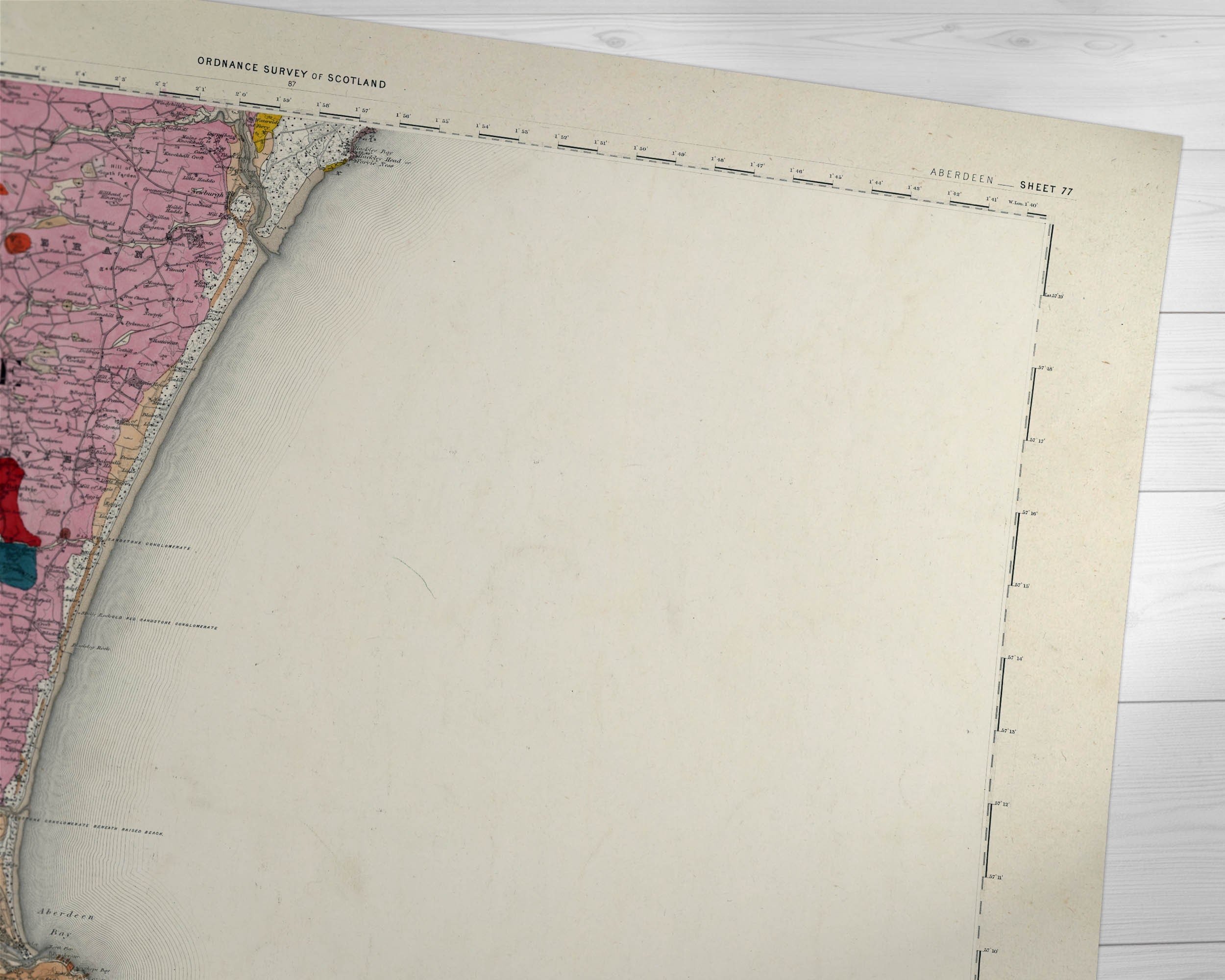 Old Aberdeen Geological Map Aberdeen,torrey,torry,old Aberdeen,redmoss ...