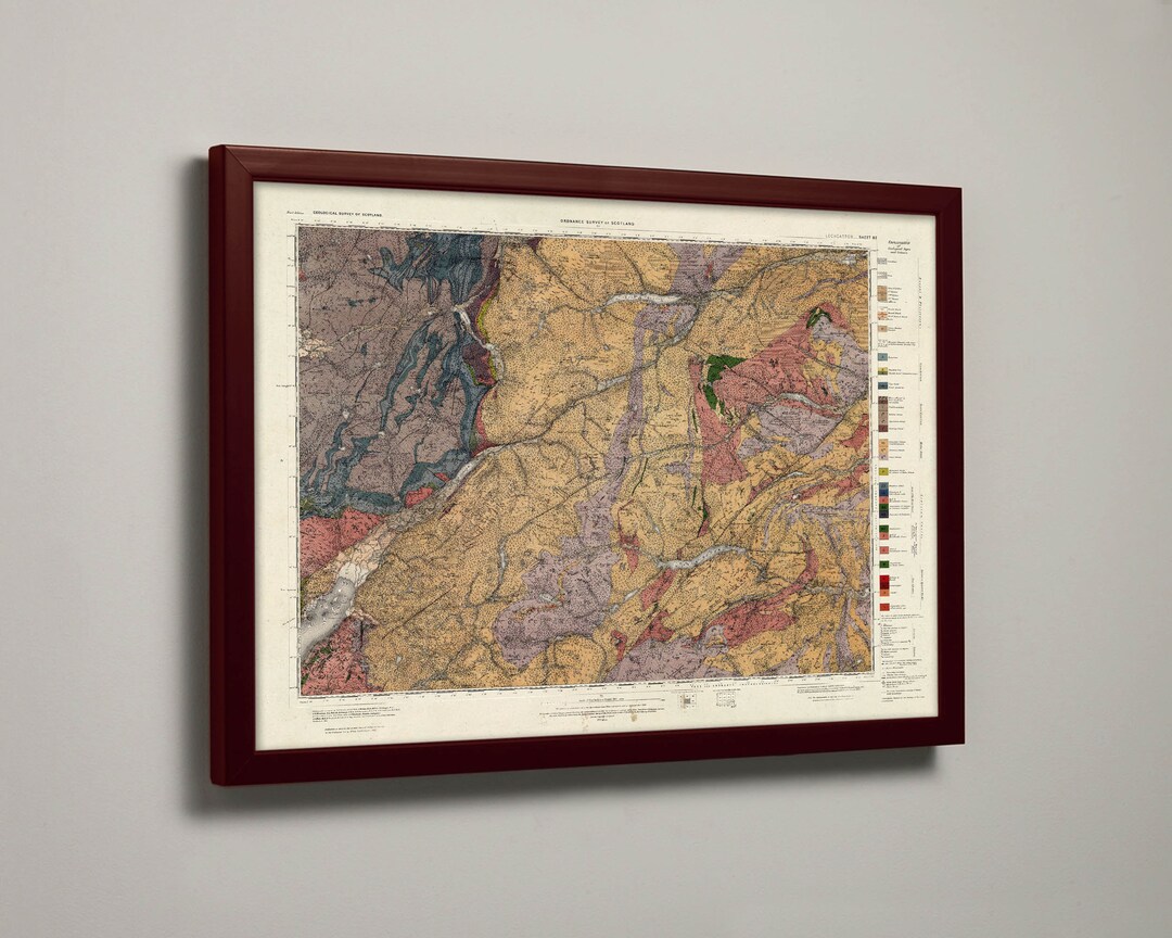 Old Lochcarron Geological Map Jean Town,lochcarron,achentee,achintee ...