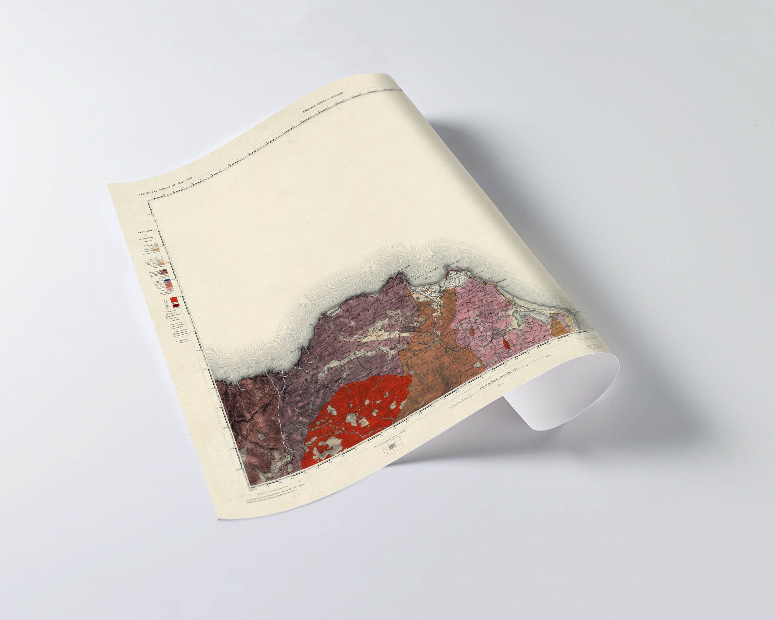 Old Fraserburgh Geological Map - Etsy